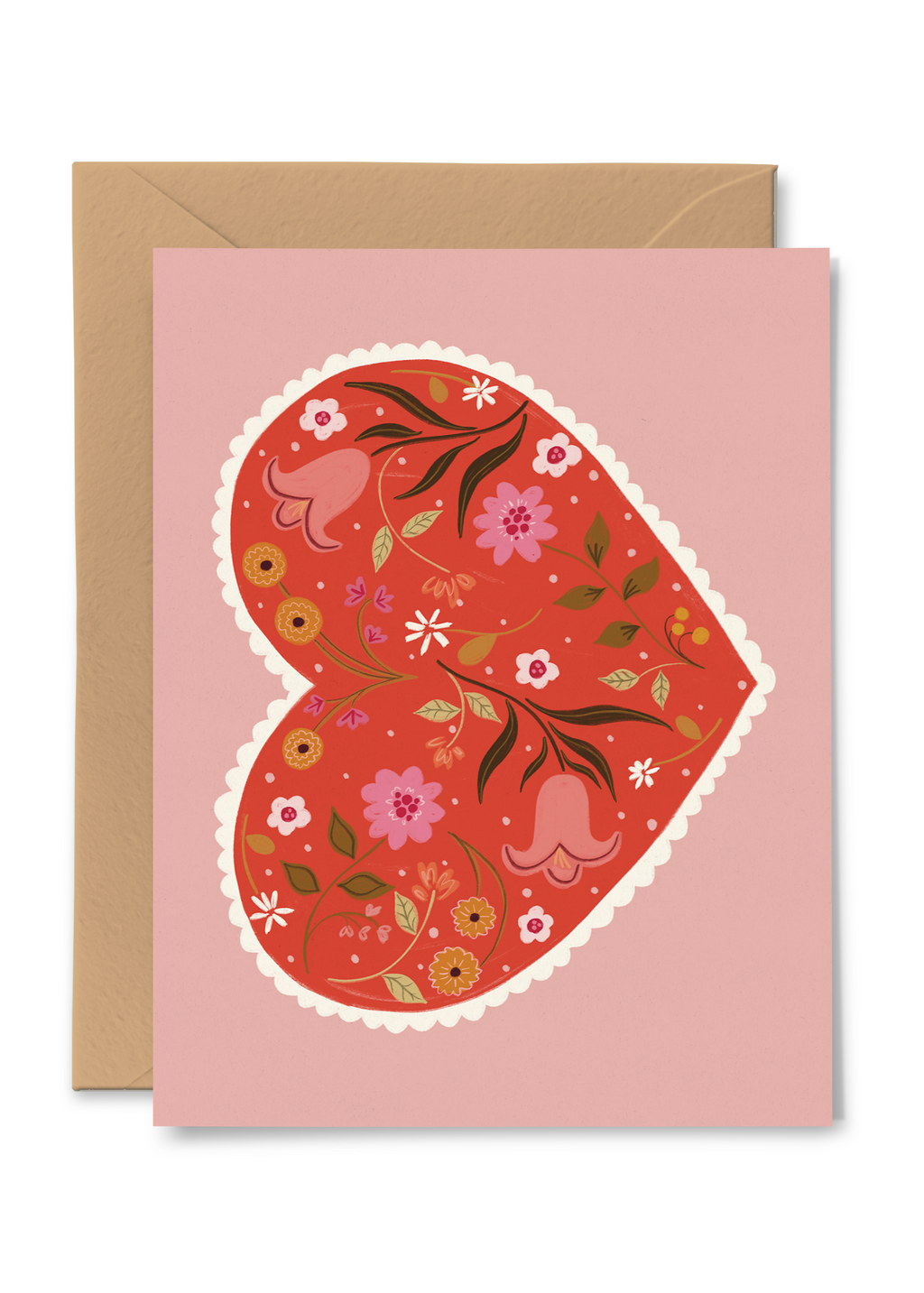 Floral Heart Card – Whimsy Floral