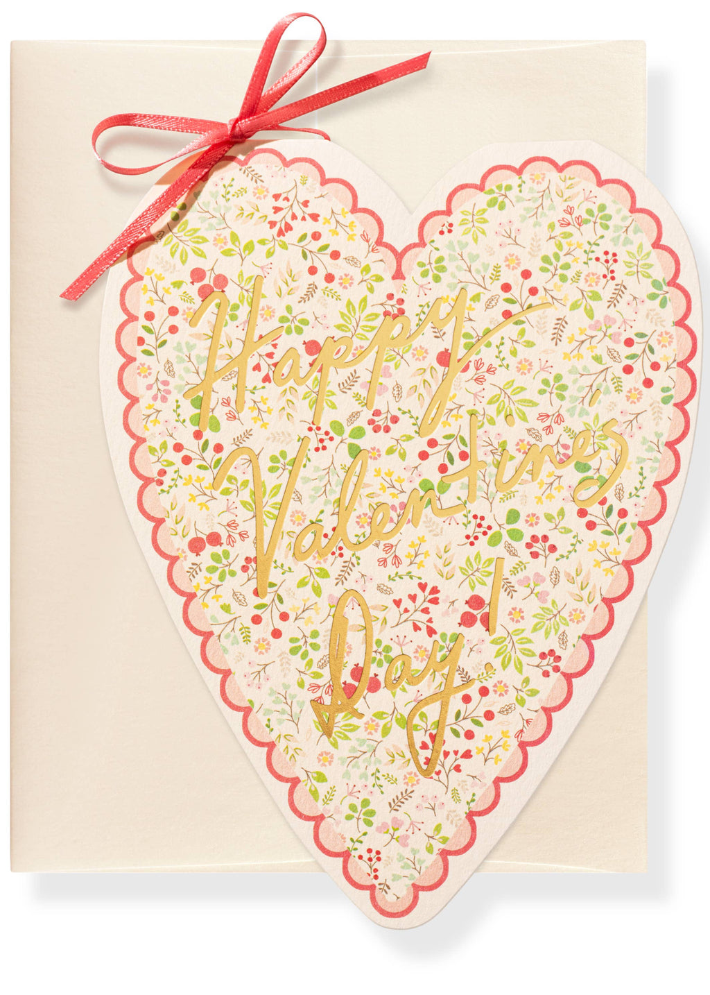 Valentine's Day Heart Greeting Card – Whimsy Floral